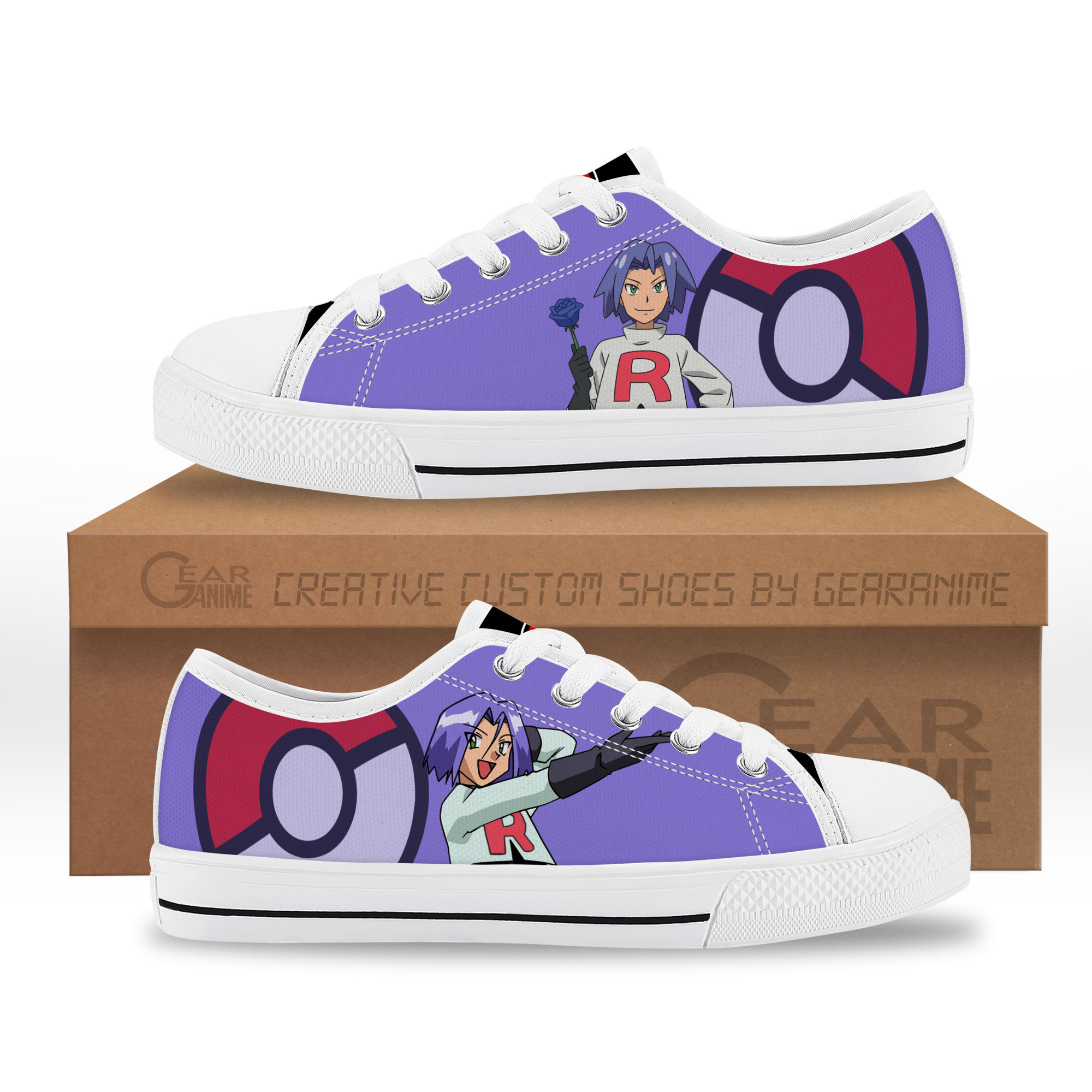James Kojiro Kids Sneakers Anime Low Top Shoes - Gear Anime