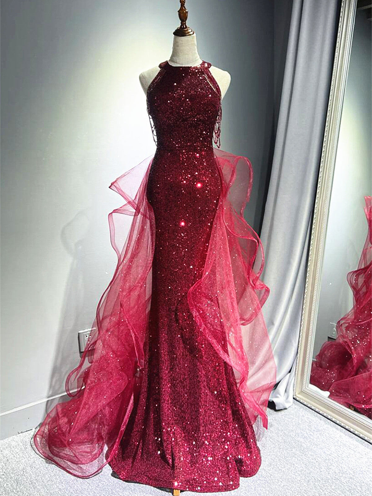 Wine Red Prom Dresses - dreamydressprom