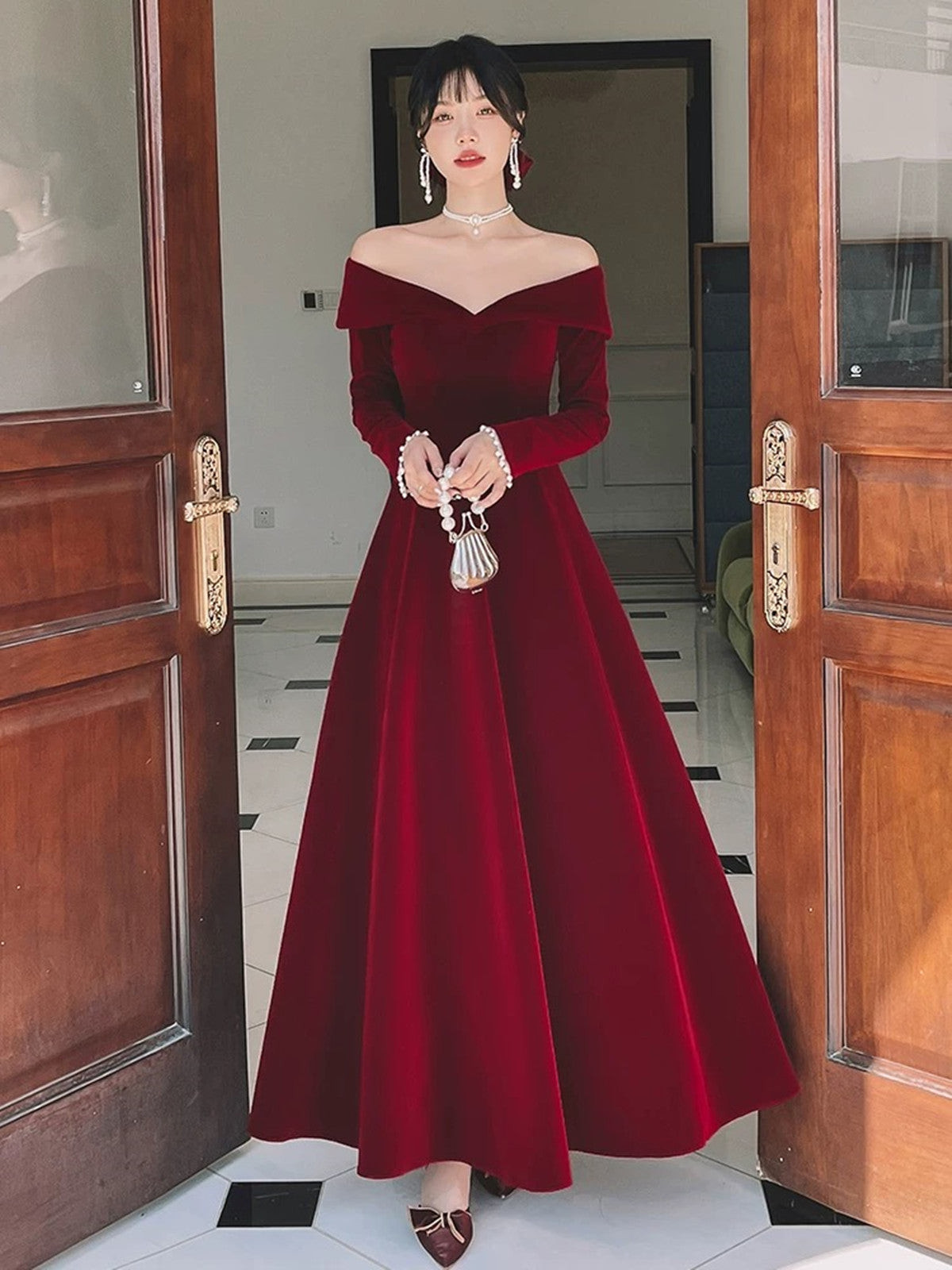 Wine Red Prom Dresses - dreamydressprom