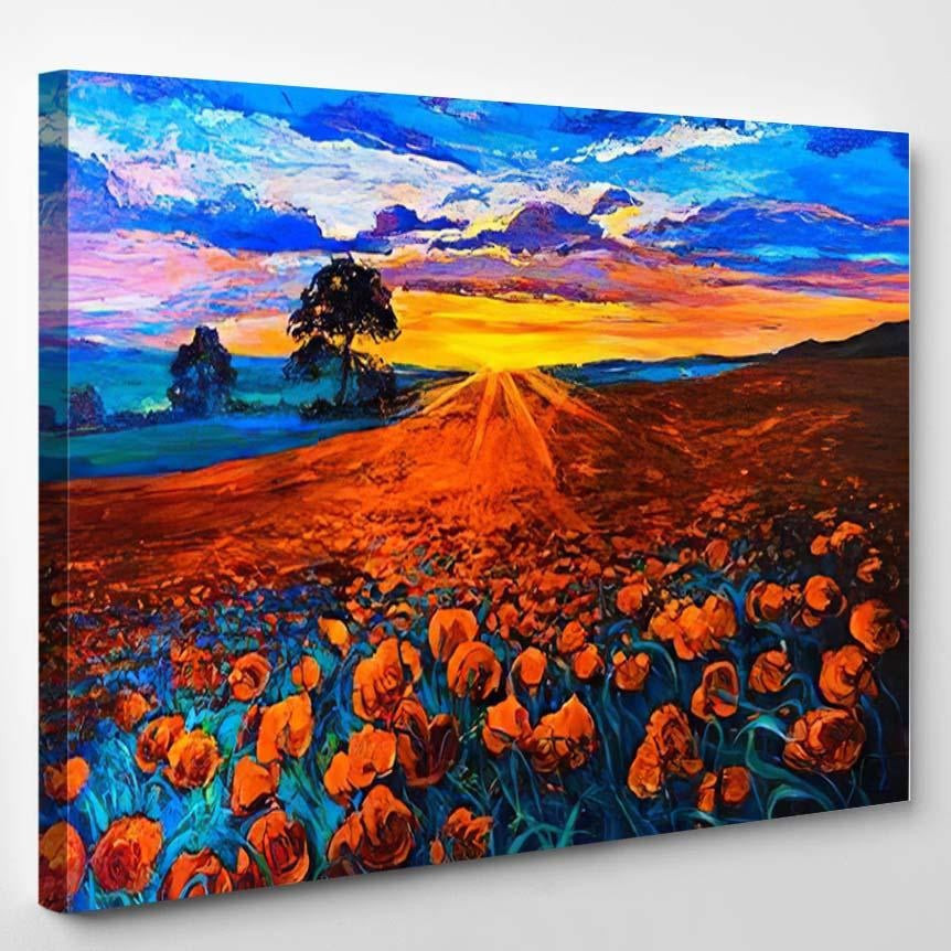 Original Oil Painting On Luxury Multi Canvas Prints, Multi Piece Panel ...