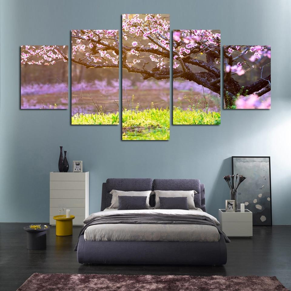 Tree 57 Nature 5 Panel Canvas Art Wall Decor Luxury Multi Canvas Prints ...