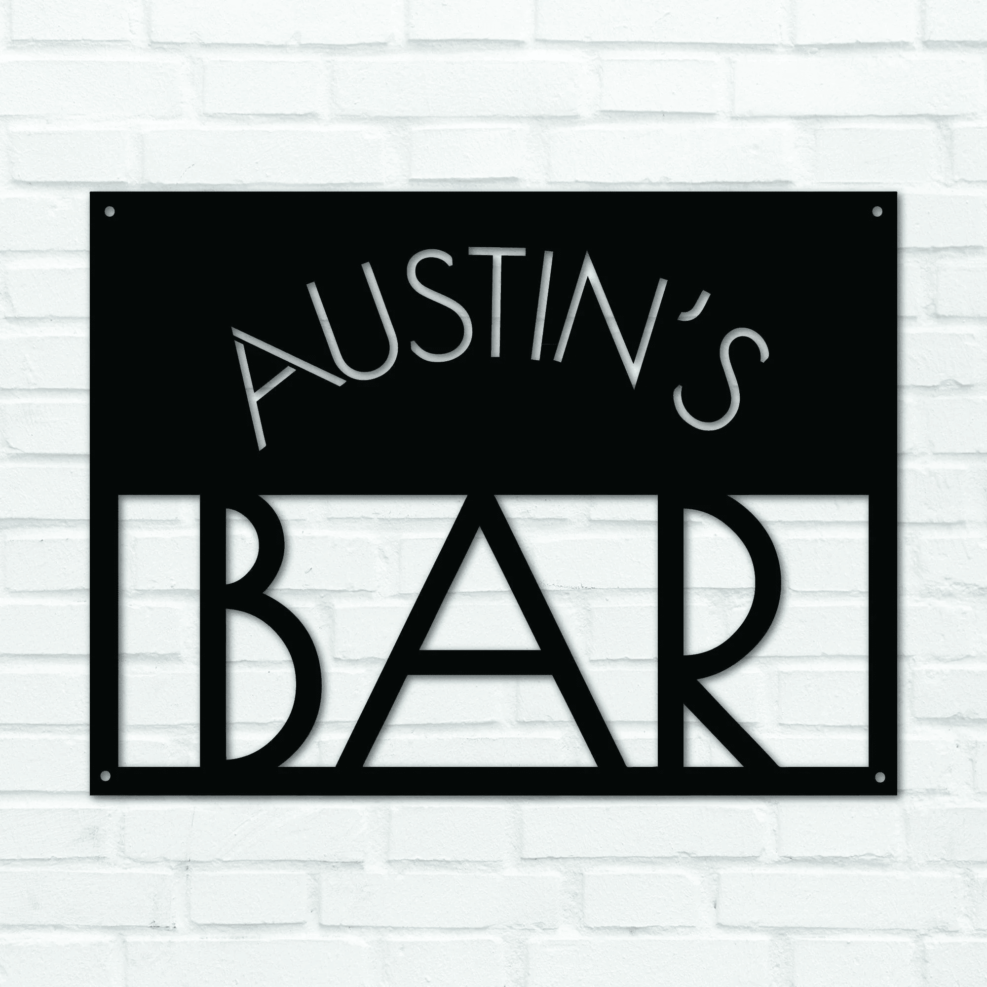 Custom Metal Bar Sign Laser Cut Custom Indoor/outdoor Bar Sign Persona ...