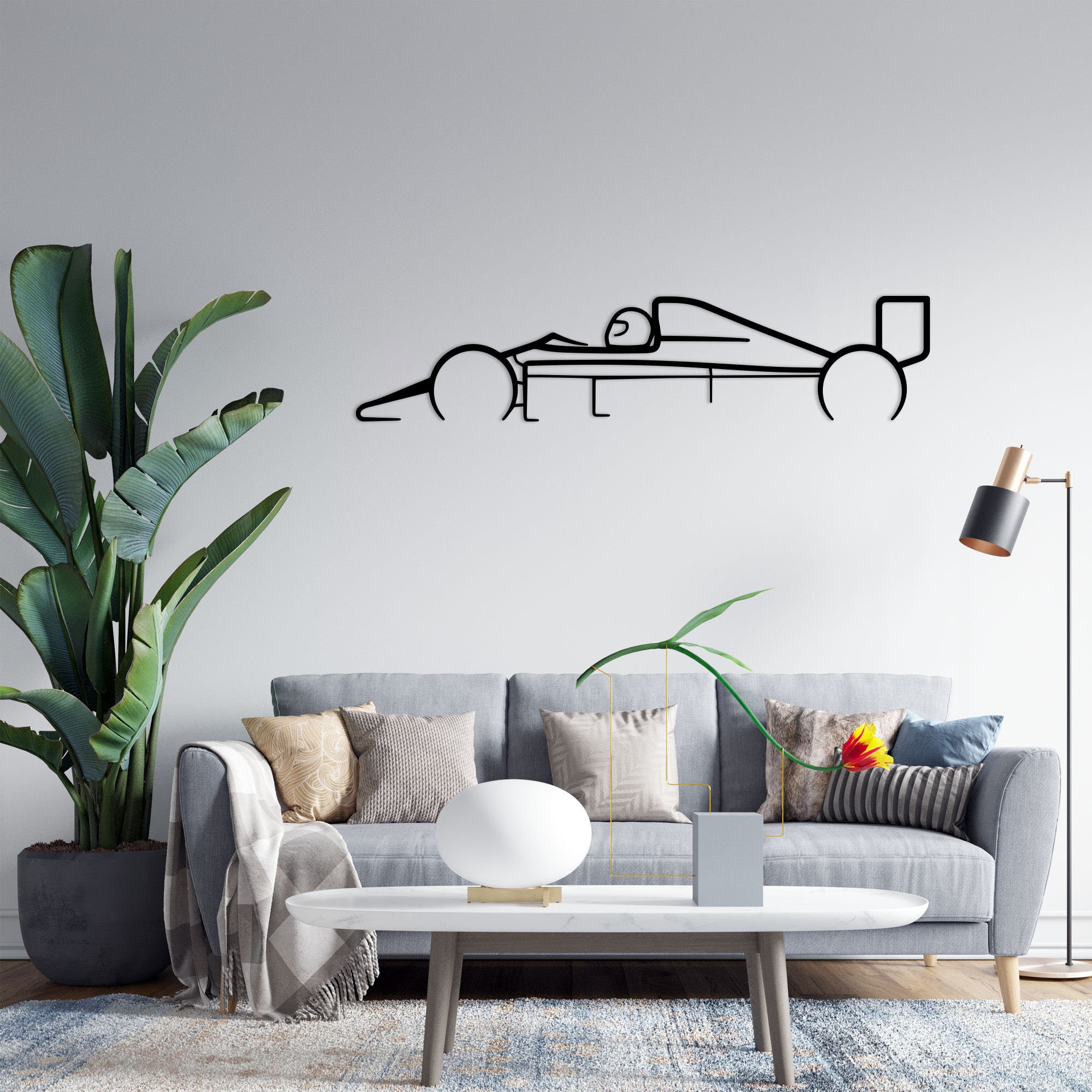 Formula 1 Minimal Silhouette Metal Wall Art Formula 1 Metal Wall Art ...