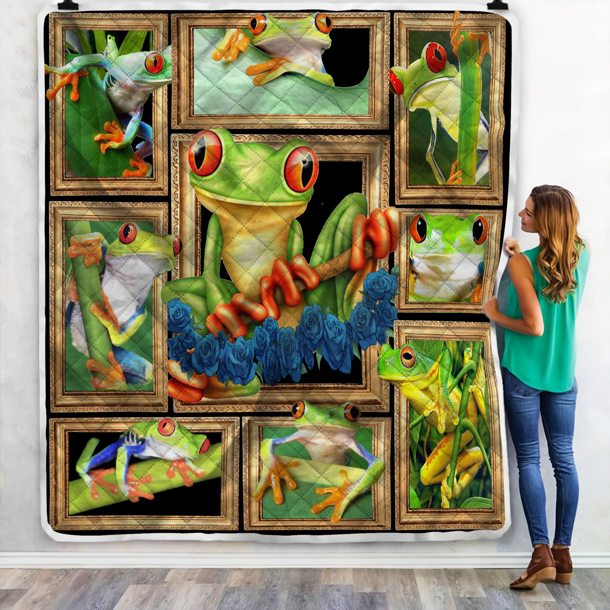 Frog Fleece Blanket - DESIGN-TREND