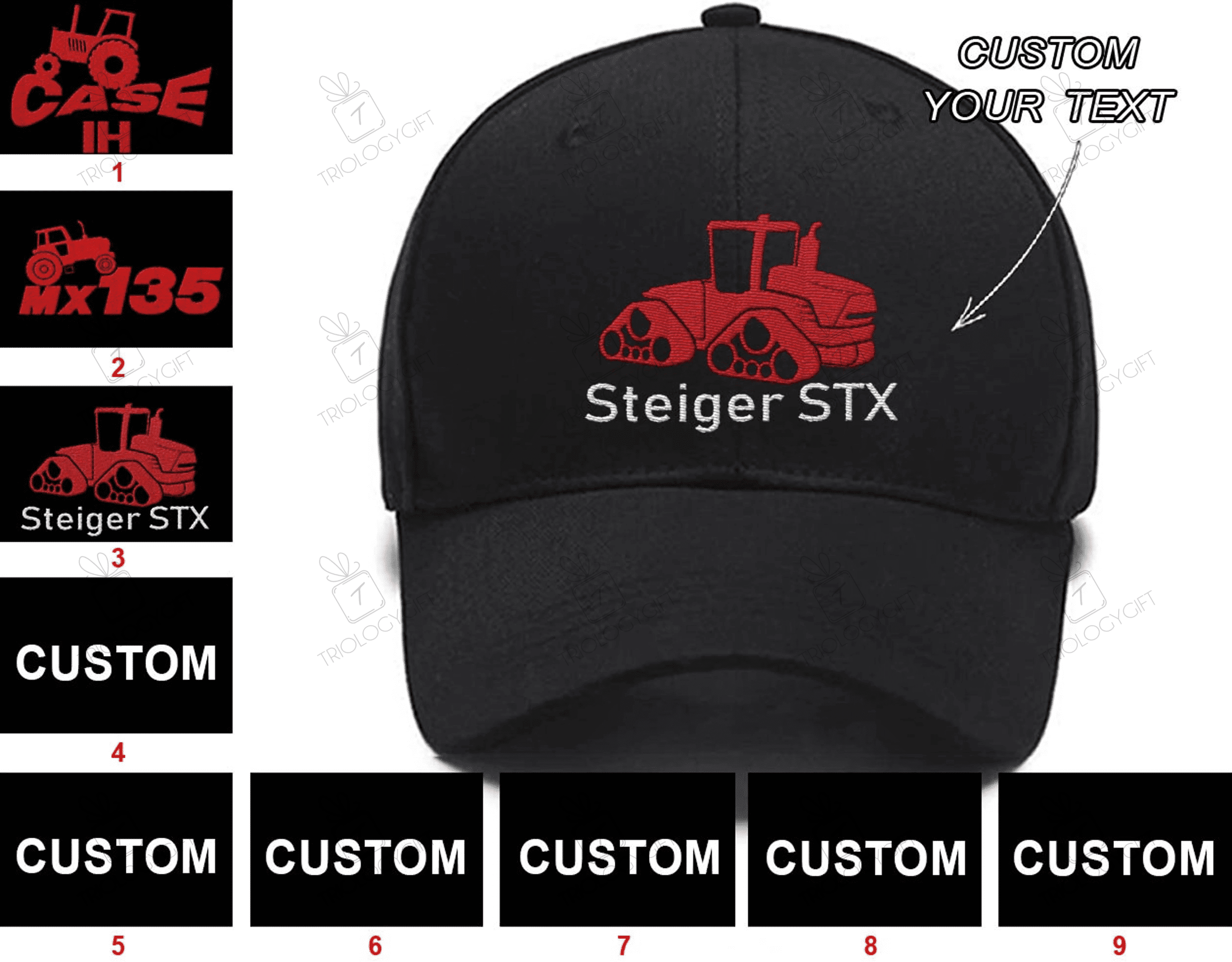 Case Tractor MX-135 Farm Tractors STX Steiger Collection Embroidered ...