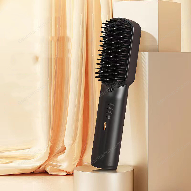 Portable Cordless Mini Hair Straightening Comb - Gearmarch.com