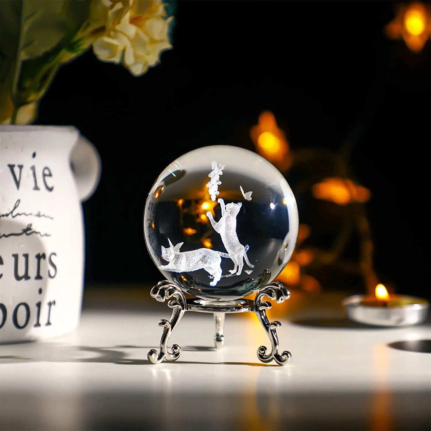 3D Crystal Ball Cats - let’s shop