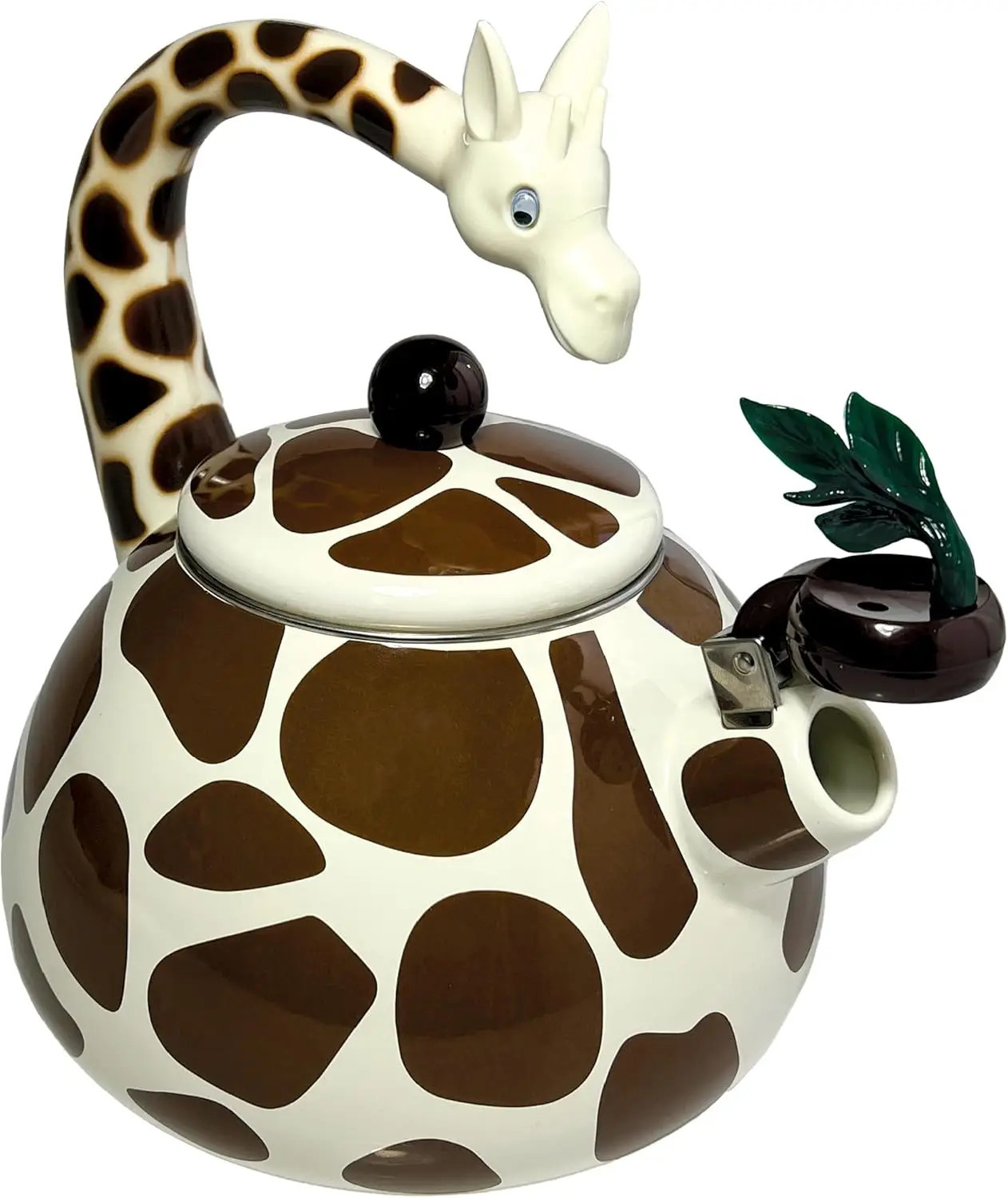 Tea Kettle for Stove Top Enamel on Steel Teakettle, Giraffe Design Tea ...