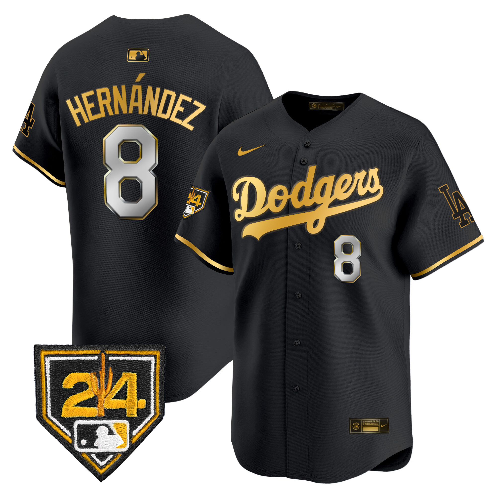Men’s Dodgers 2024 Spring Training Patch Vapor Premier Limited Jersey ...