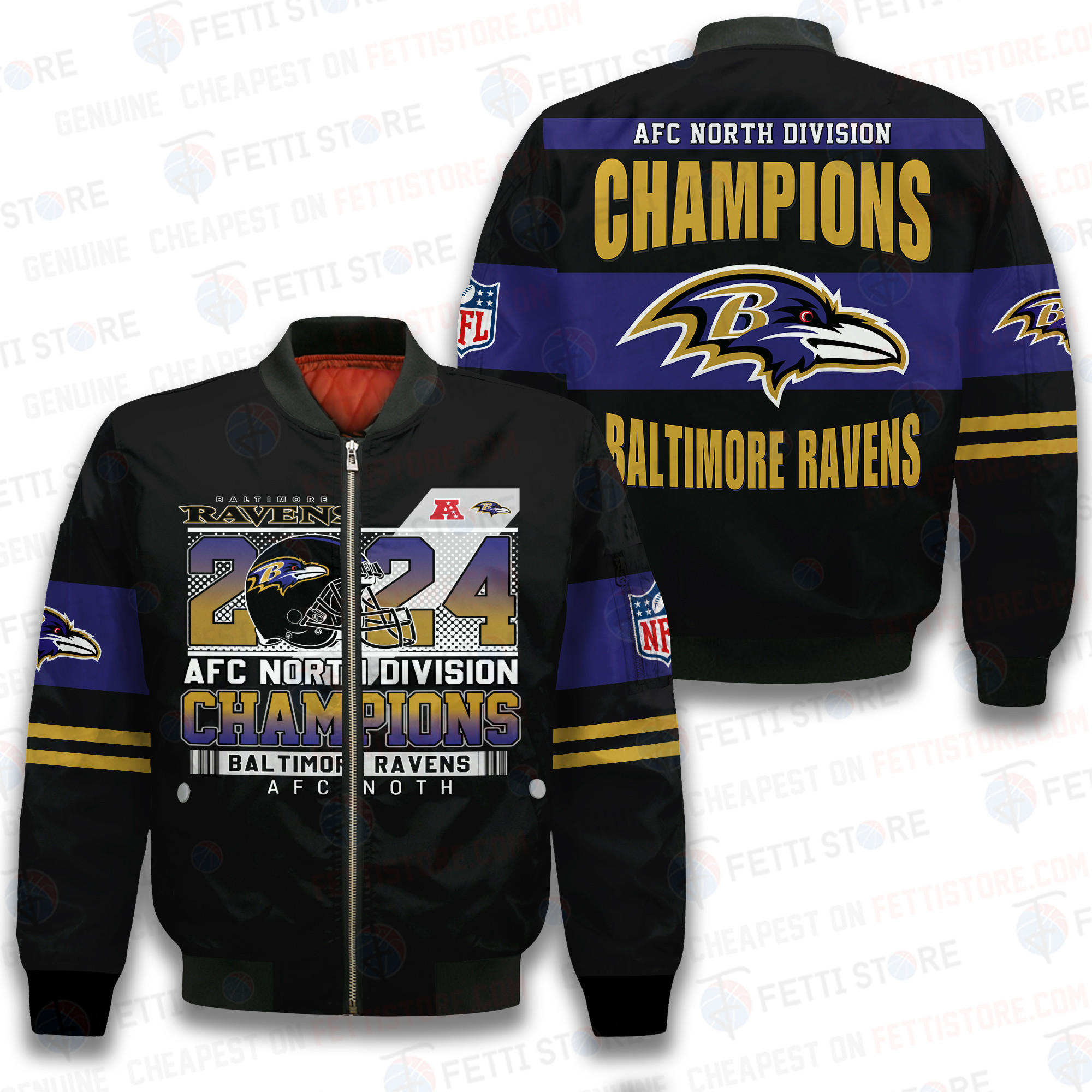 Baltimore Ravens National Football League Bomber Jacket STM - Sports ...