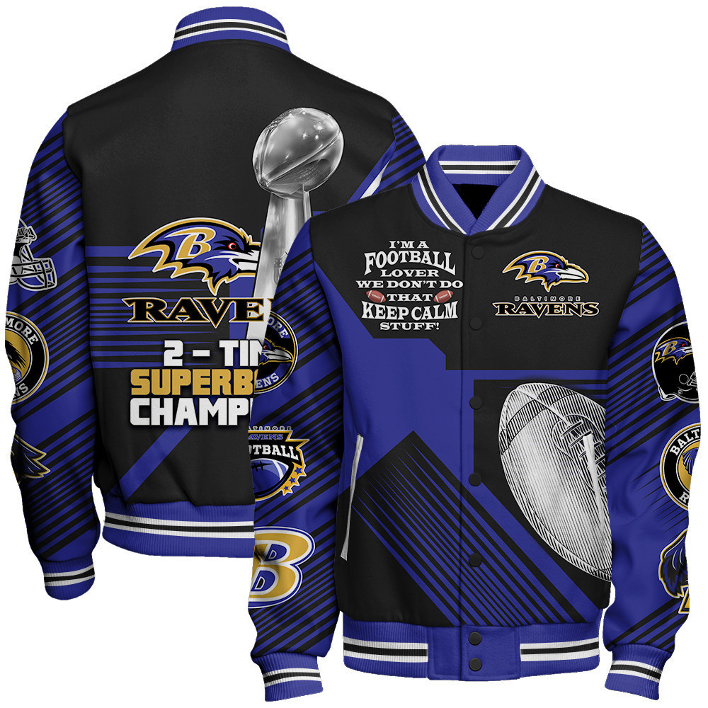 Baltimore Ravens National Football League Varsity Jacket STM - Sports ...