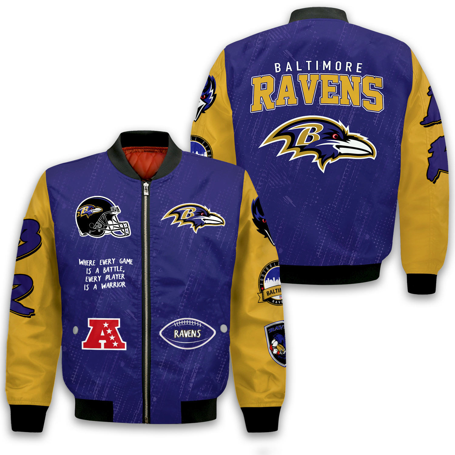 Baltimore Ravens National Football League Conquer Every Field Bomber ...