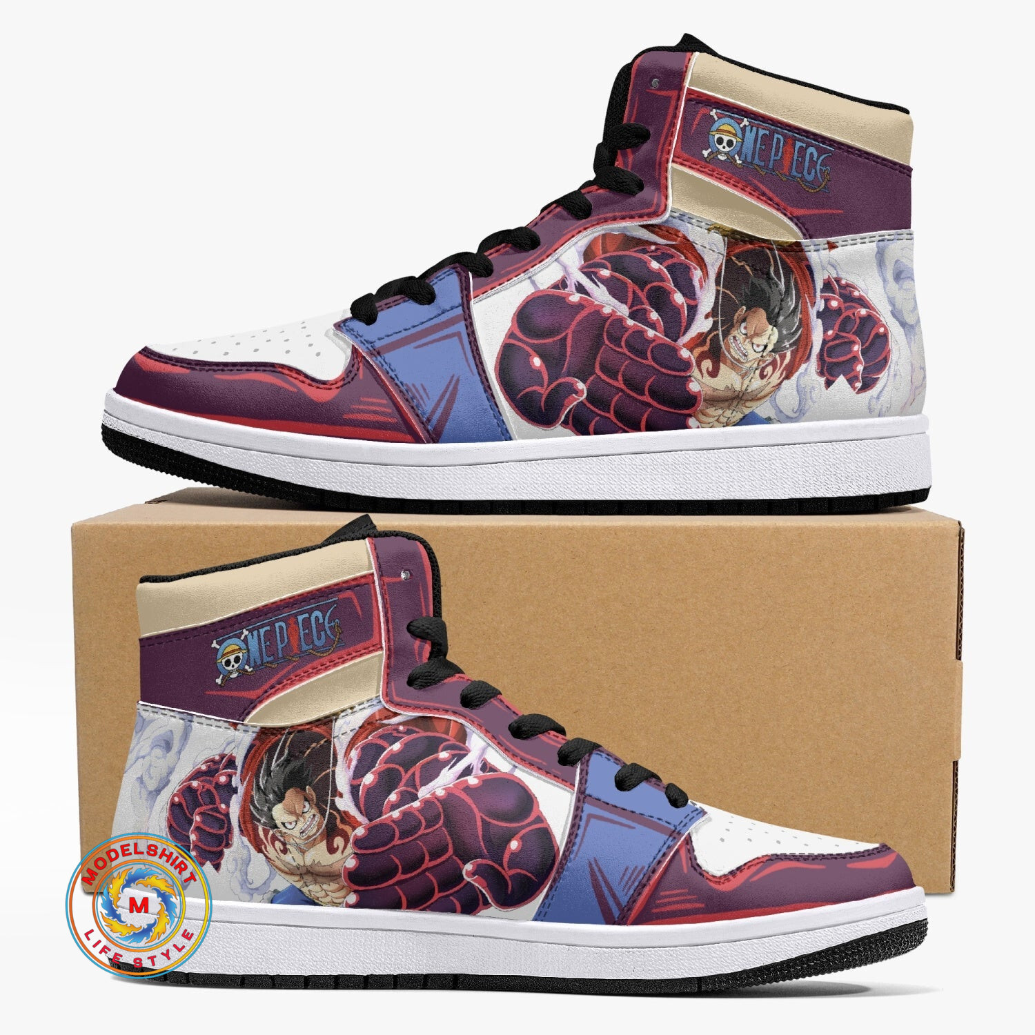 Monkey God Luffy One Piece J-Force Shoes - Model Shirt Store
