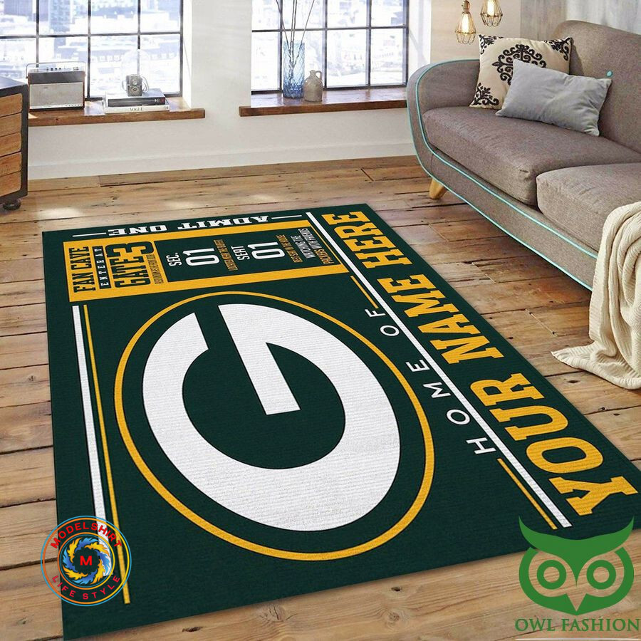 Personalized NFL Team Logo Green Bay Packers Wincraft Dark Green Carpet ...