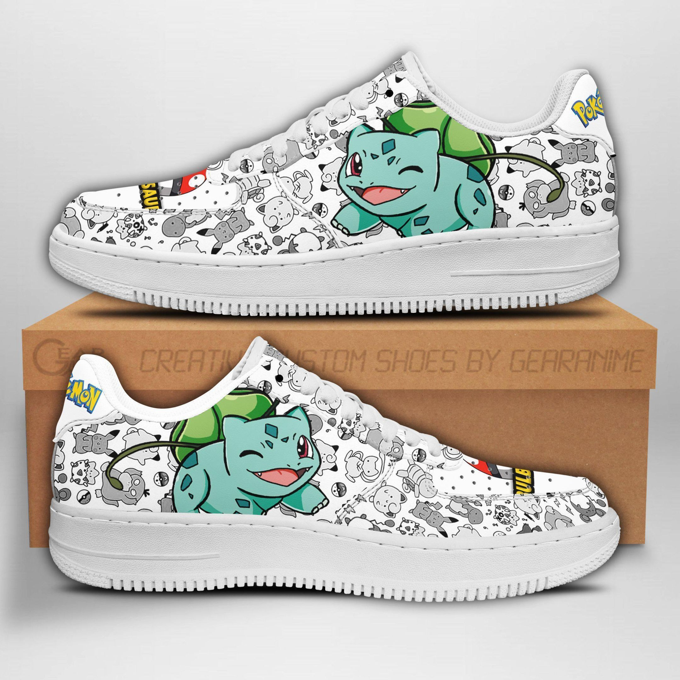 Bulbasaur Air Shoes Pokemon Shoes Fan Gift Idea DE624 - Fragrany