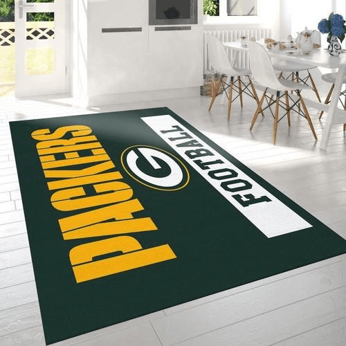 Green Bay Packers Football Logo Area Rug For Gift Bedroom Rug Us G ...