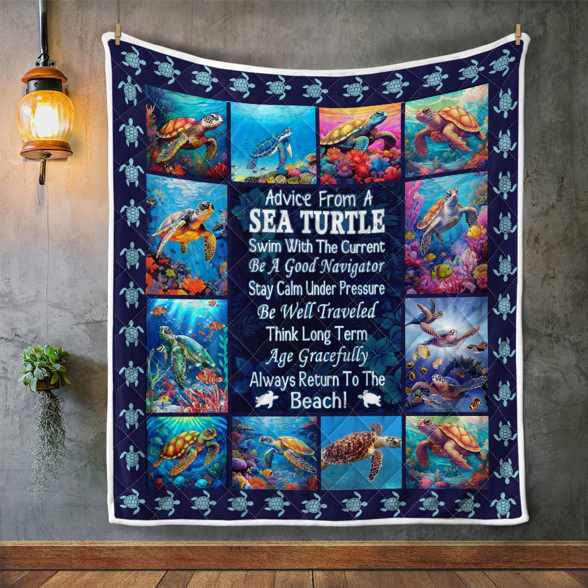 Premium Sea Turtle Quilt - Turtle Awesome