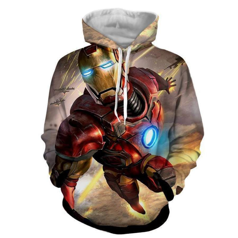 Flying Iron Man 3D Printed Hoodie - Fashion Store For Men and Women ...