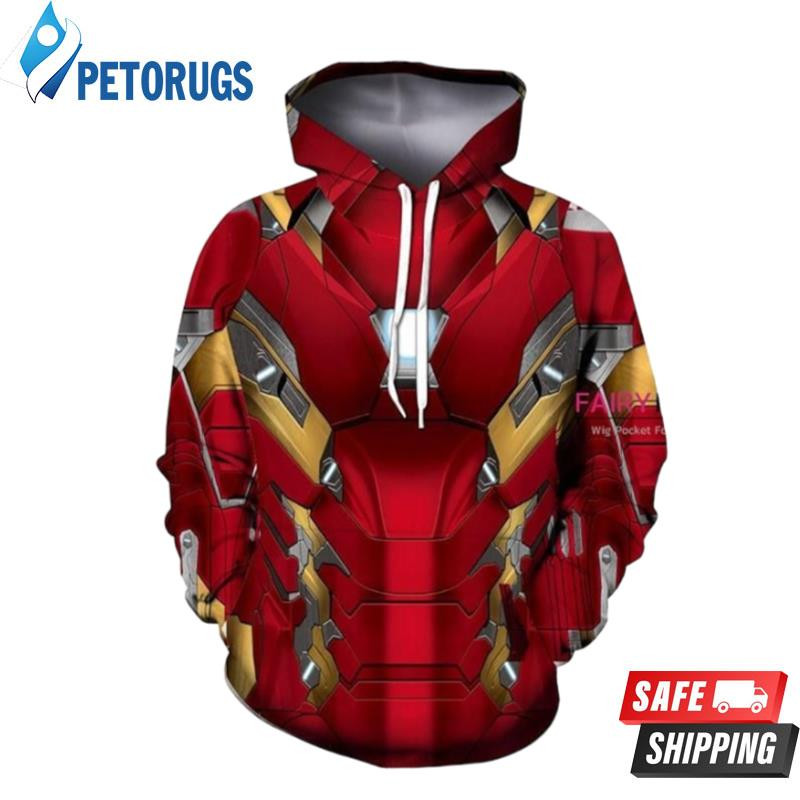 Marvel Iron Man 3D Hoodie - Styletrendy