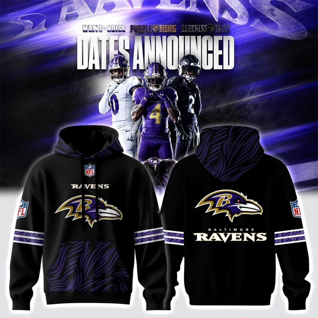 Baltimore Ravens Rivalries 2026 New Hoodie Baltimore Ravens Merch Gift ...