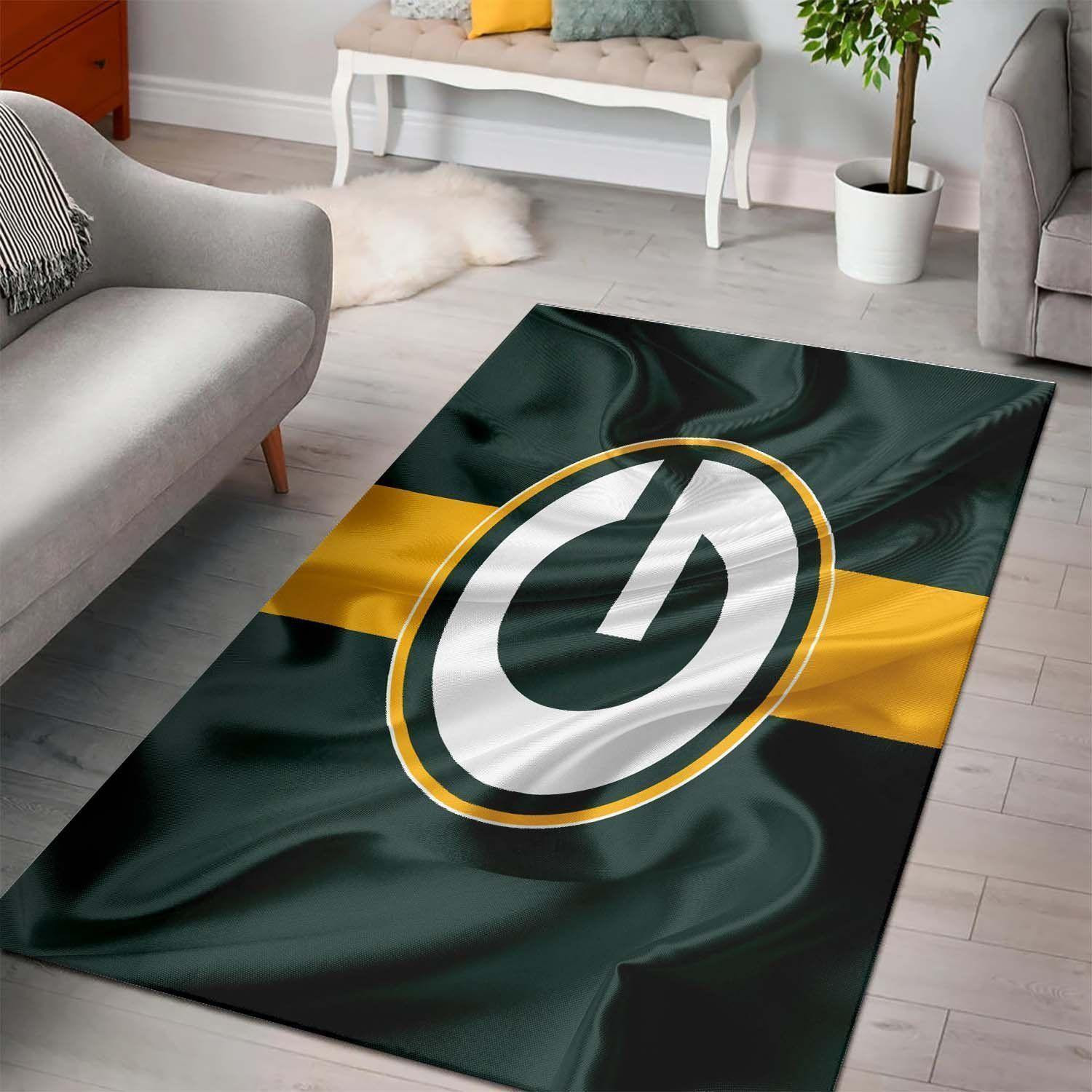 Green Bay Packers Nfl Football Carpet Living Room Rug Regtangle Carpet ...