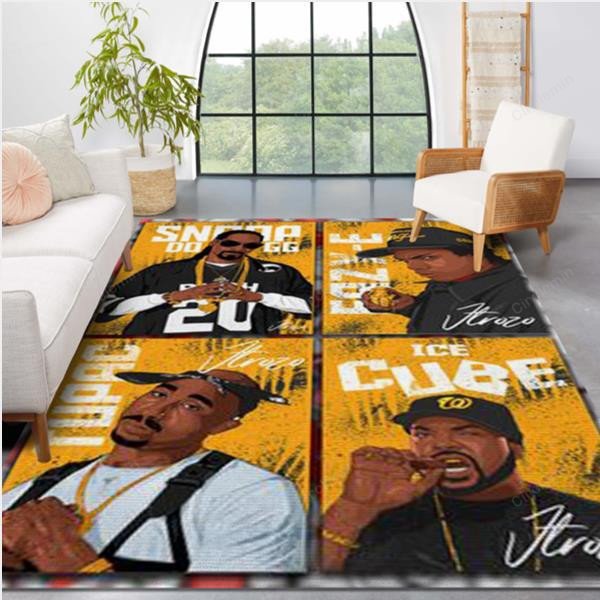 The Hip Hop West Coast Legends Area Rug Carpet Bedroom Family Gift US ...