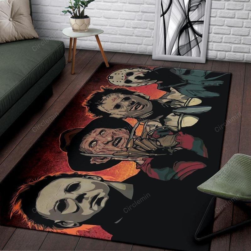 Horror Movie Legends Nice Gift Area Rug - Custom Size And Printing ...