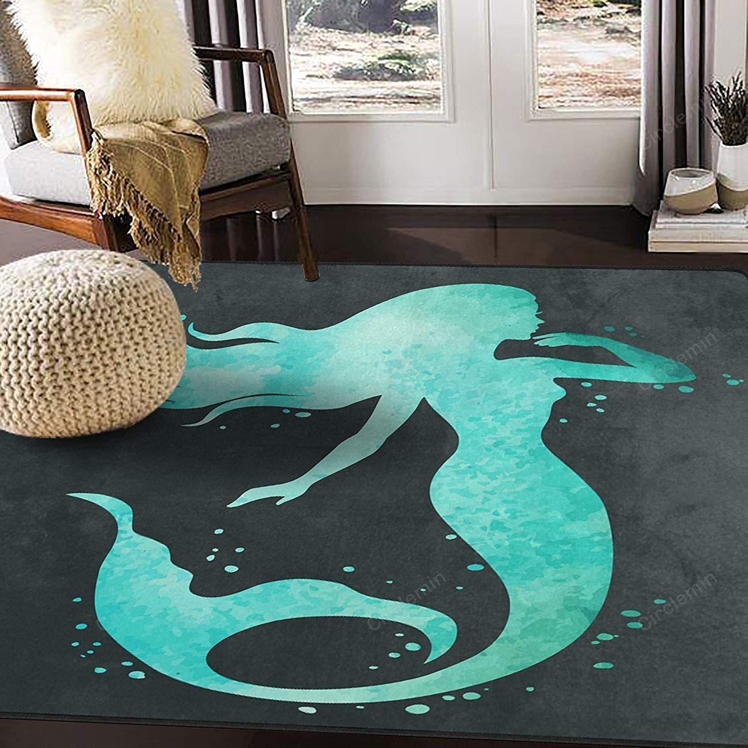 Mermaid Rug - Custom Size And Printing - Circlemin