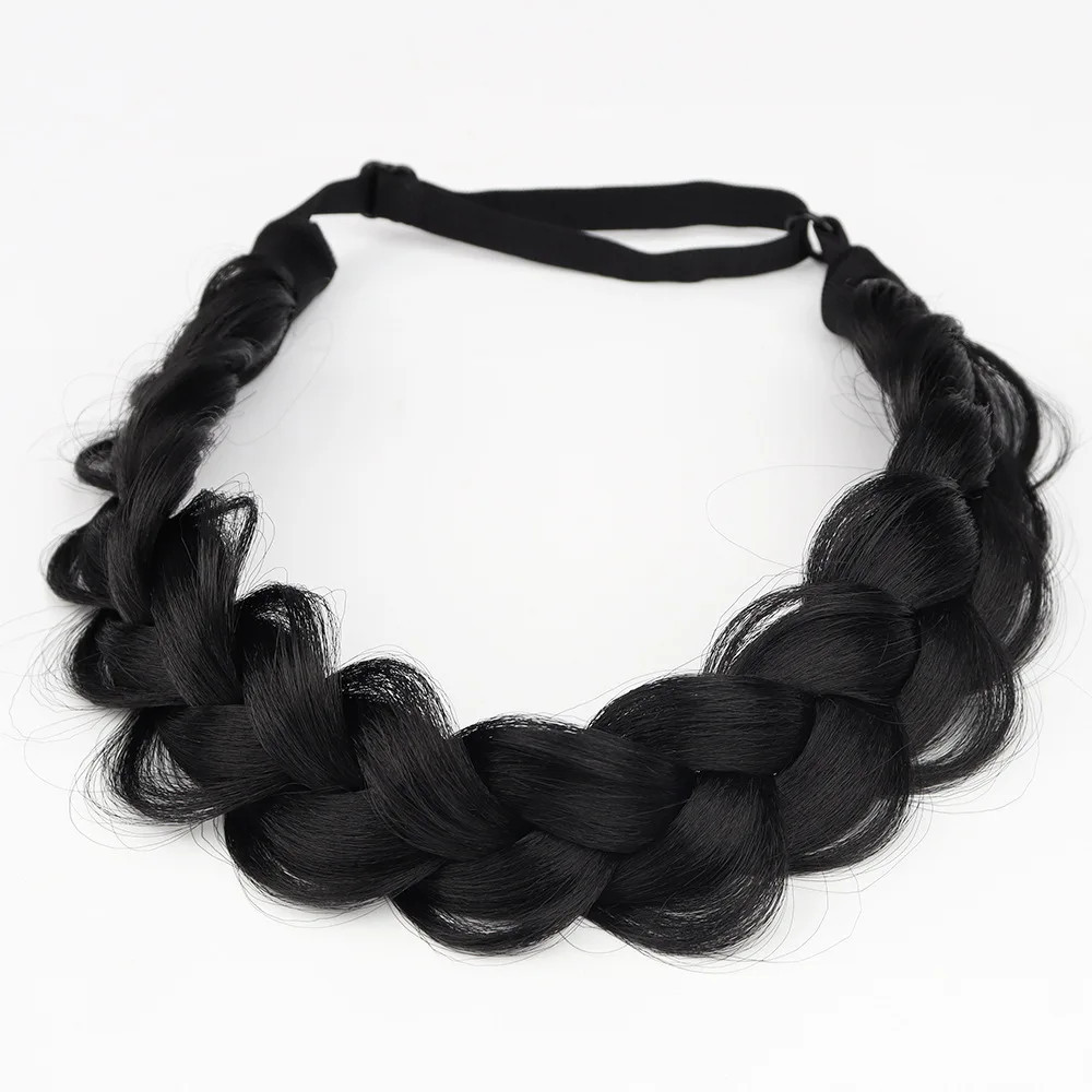 Synthetic Premium Adjustable Handmade Braided Elastic Band Hair Fashio ...