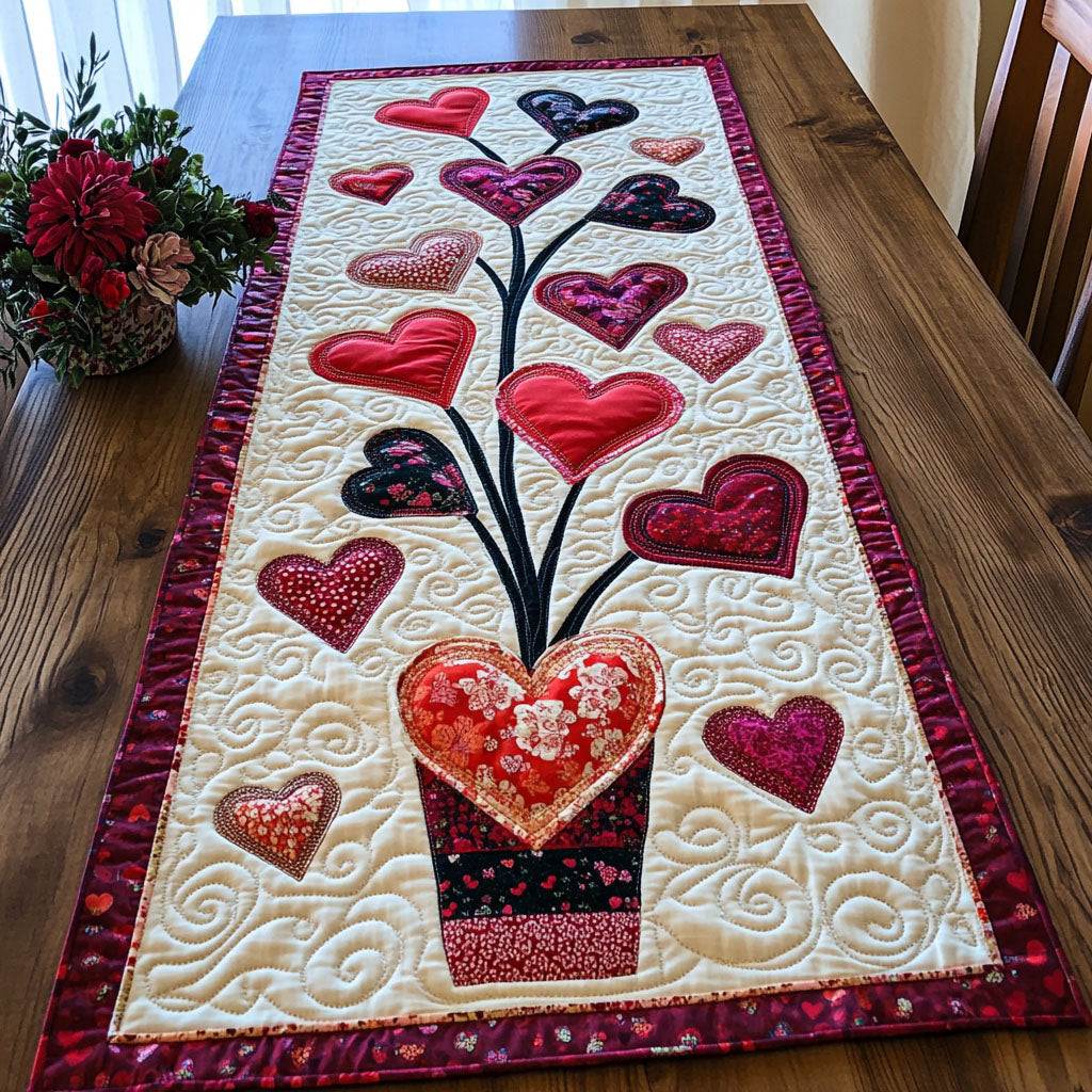 Roots Of Romance Quilted Table Runner Table Centerpieces Wonderful Gift ...