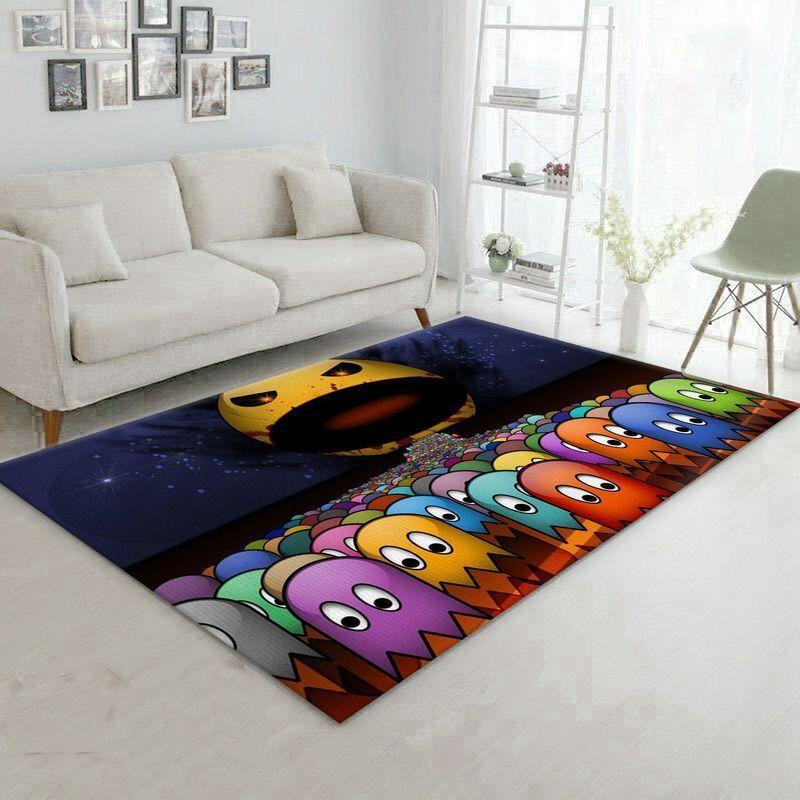 Pacman Eat Pacman Area Rug Living Room And Bed Room Rug Rug Regtangle ...