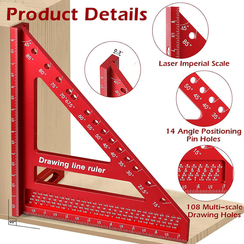 Levoite™ 3D Multi-Angle Marking Square Carpenter Square - levoite tools