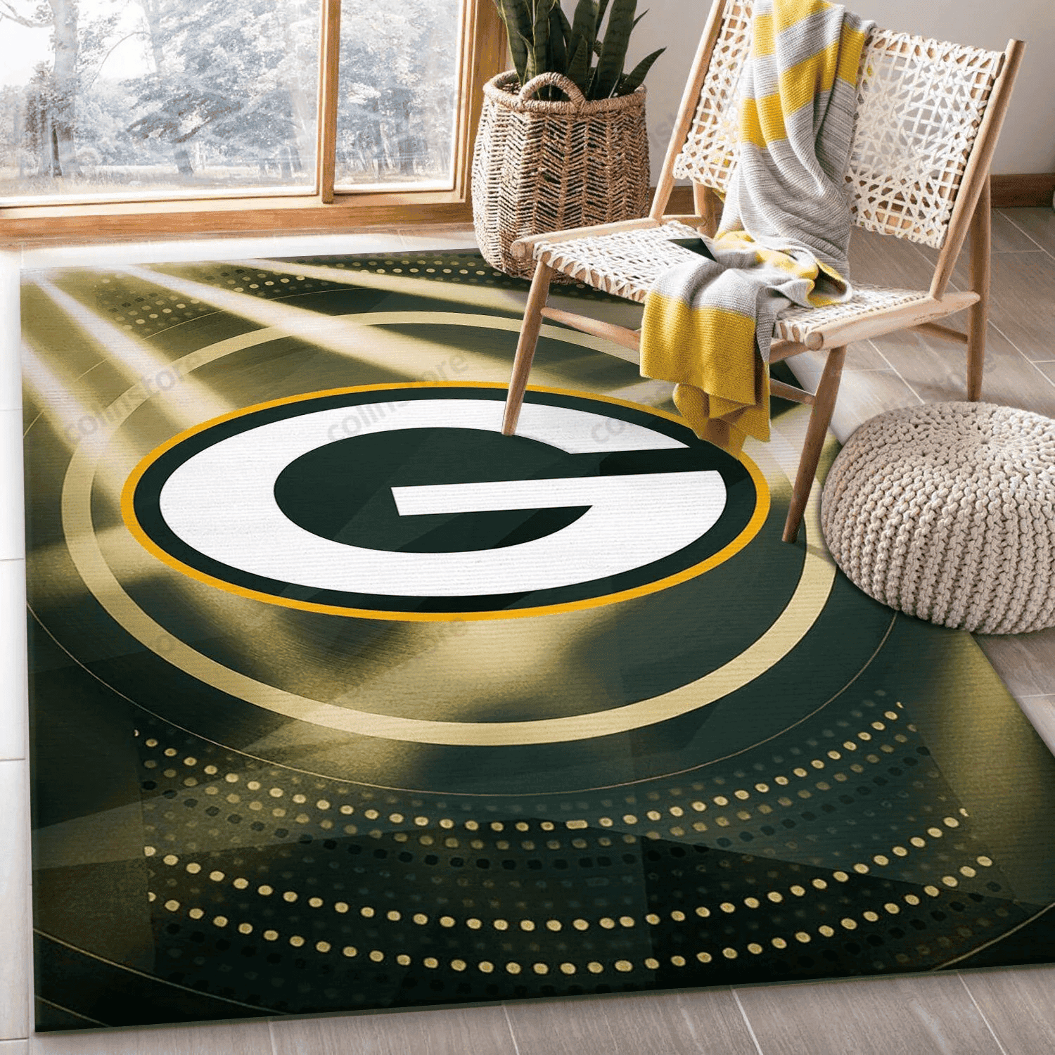 Green Bay Packers Area Rug Bedroom Rug US Gift Decor - Snakeislandz