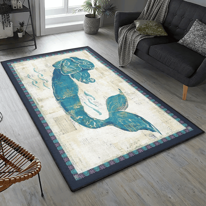 Mermaid Outfit Kitchen Rugs, Mermaid Rug - Custom Size And Printing ...