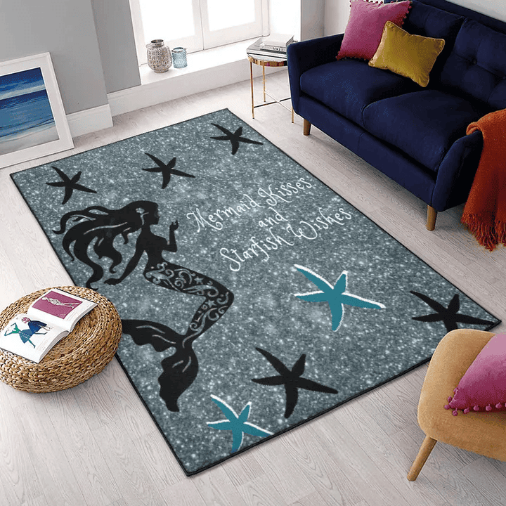 Mermaid Outfit Kitchen Rugs, Mermaid Rug - Custom Size And Printing ...