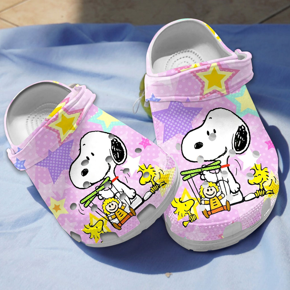 Colorful Clogs Snoopy Stars Clogs For Kids And Adults - Snakeislandz