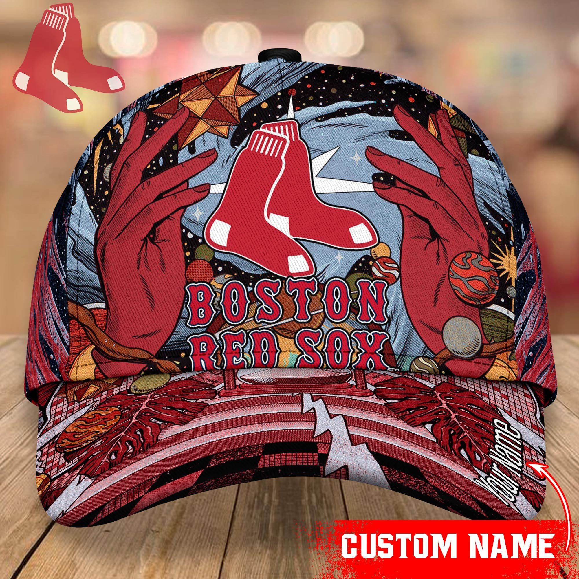 Boston Red Sox MLB-Cap Custom T-38227 - Ttrendyzora